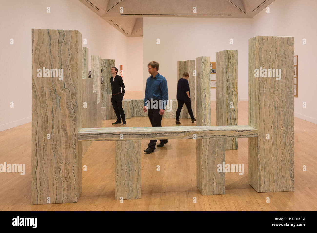 London, UK. 11 November 2013. Pictured: museum workers explore "Loos ...