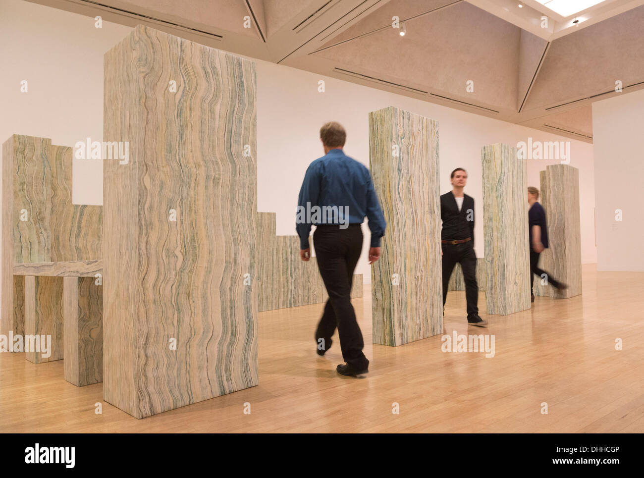 London, UK. 11 November 2013. Pictured: museum workers explore "Loos ...