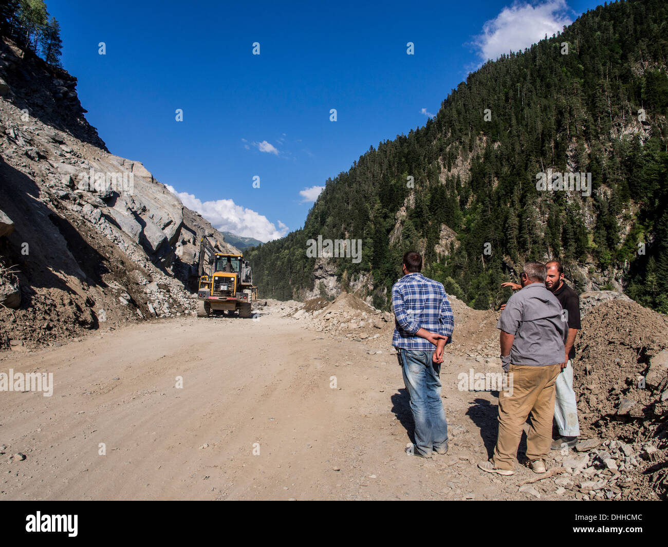 Road to Omalo in Tusheti region, Georgia, Caucasus. The road is know as ...