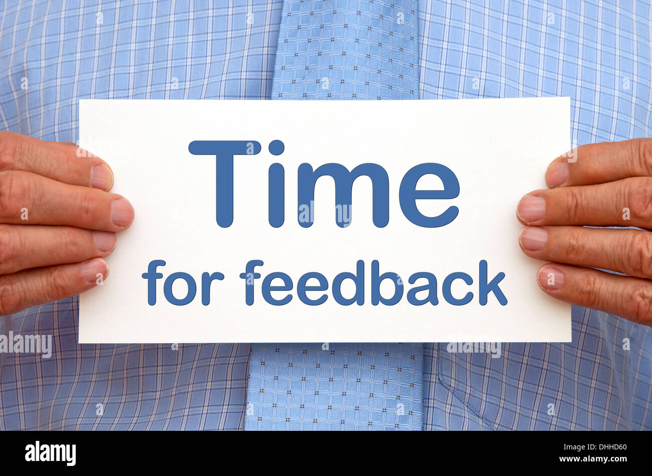 Time for feedback Stock Photo - Alamy