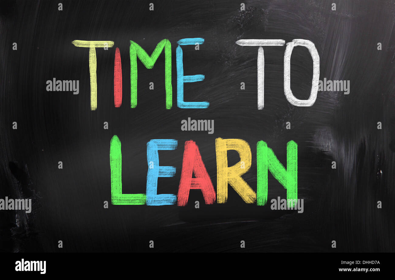 Time To Learn Concept Stock Photo - Alamy