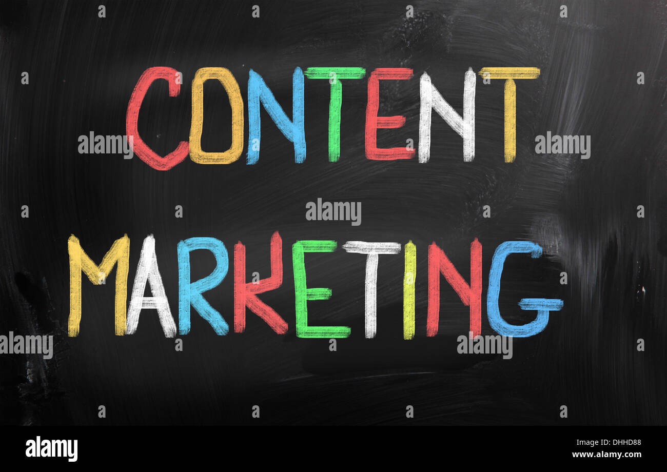 Content Marketing Concept Stock Photo - Alamy