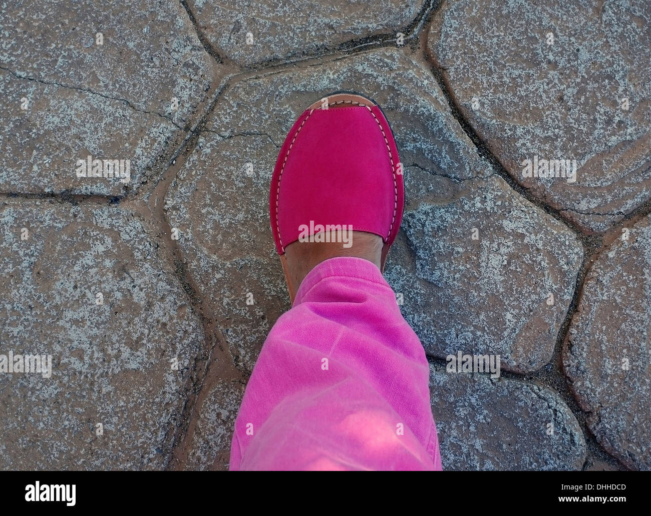 Pink leather pants hi-res stock photography and images - Alamy