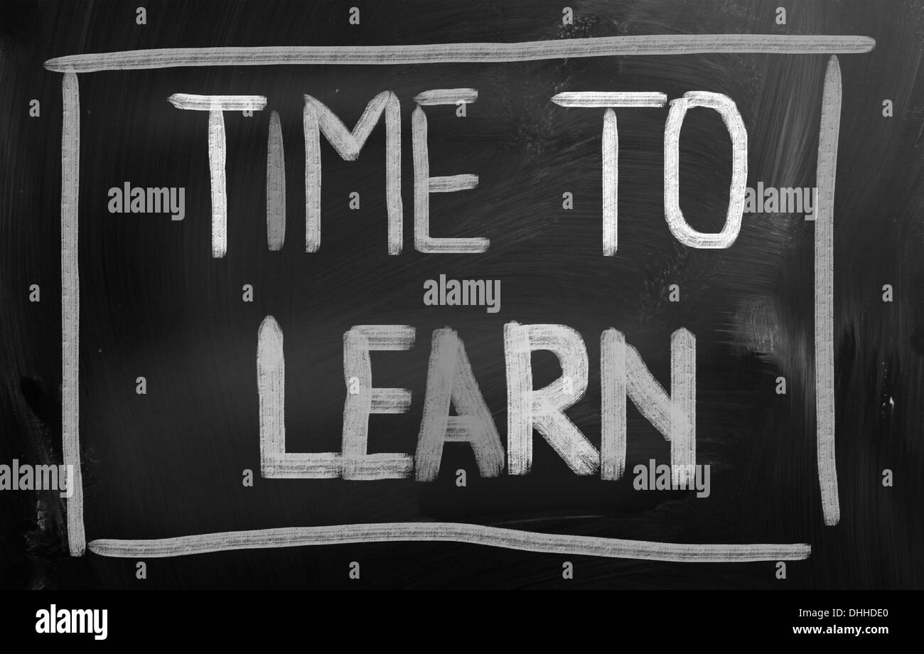 Time To Learn Concept Stock Photo - Alamy