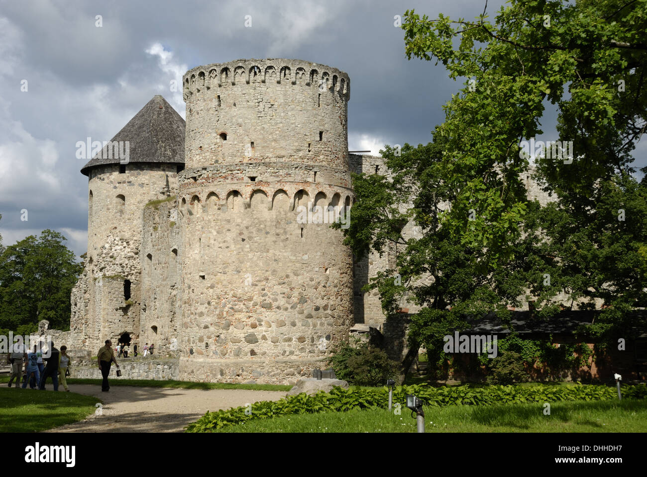 Cesu viduslaiku pils hi-res stock photography and images - Alamy