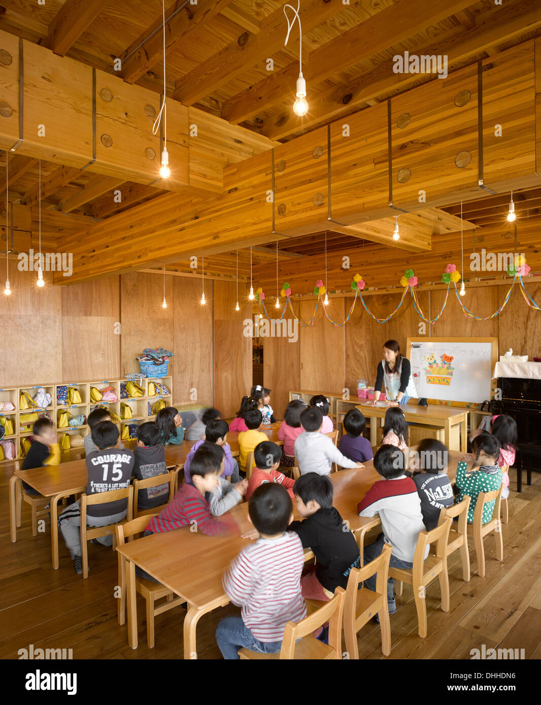 Asahi Kindergarten, Minamisanriku, Japan. Architect: Tezuka Architects ...