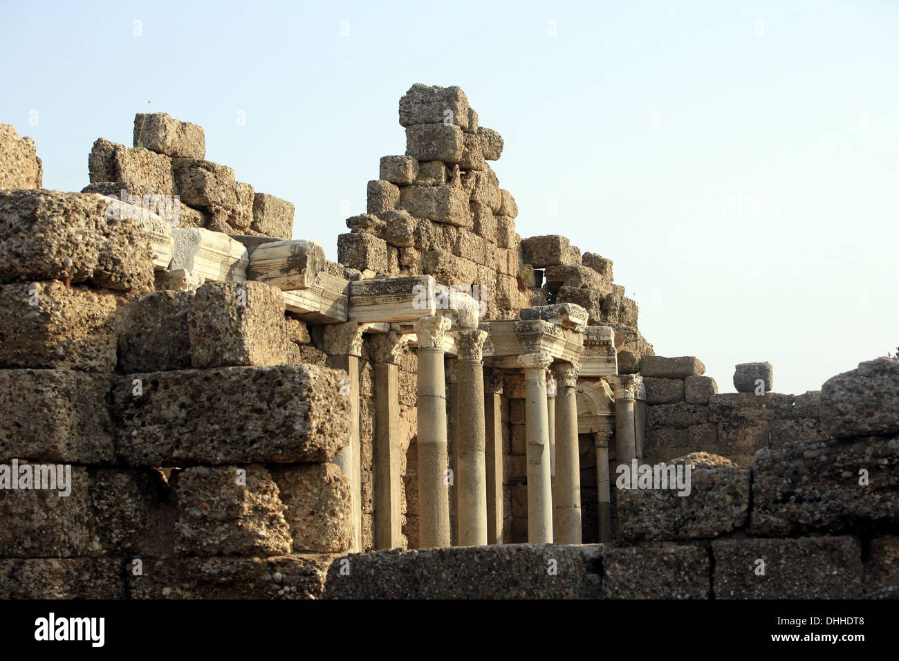 roman ruins in Side Stock Photo - Alamy