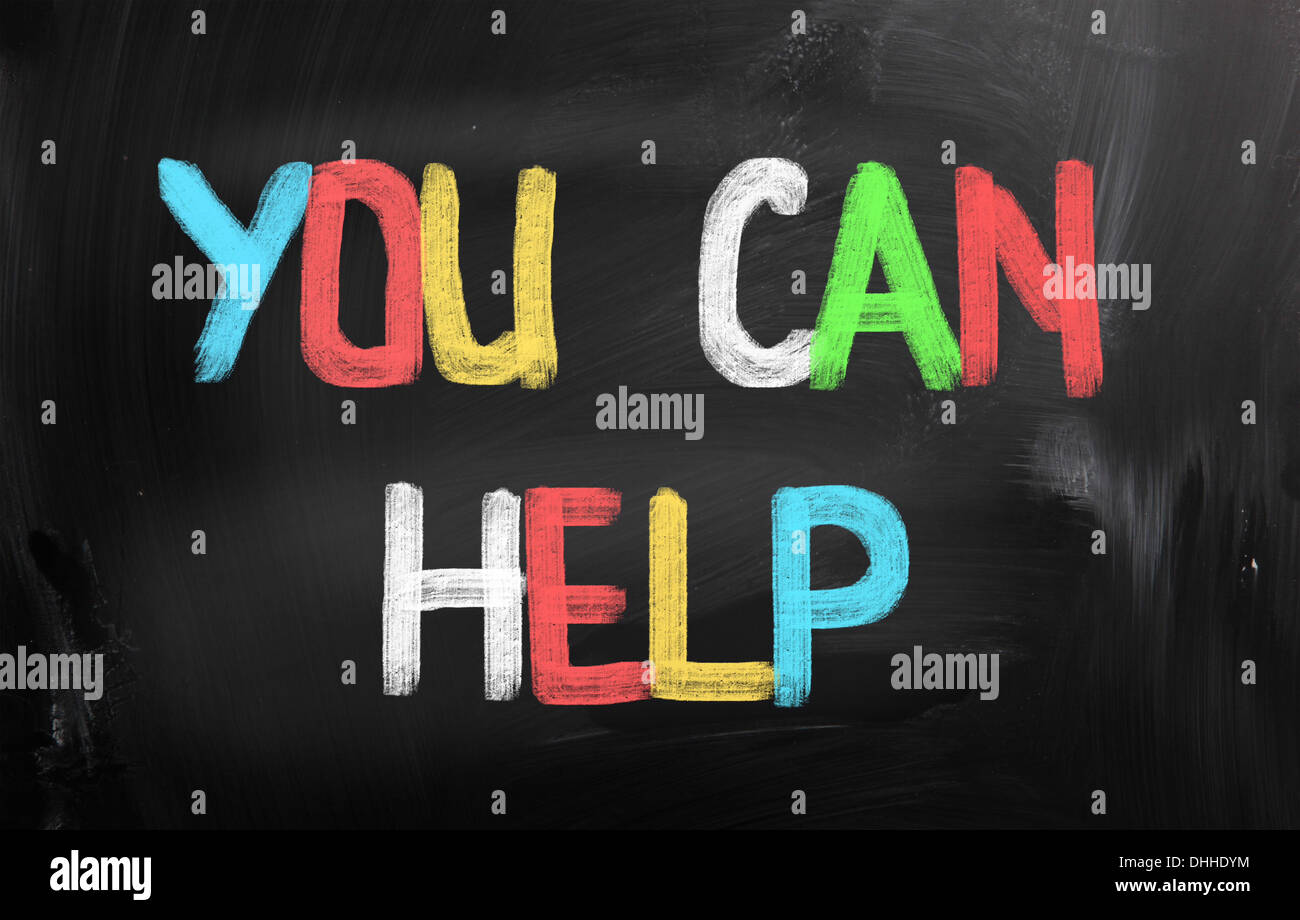 You Can Help Concept Stock Photo - Alamy