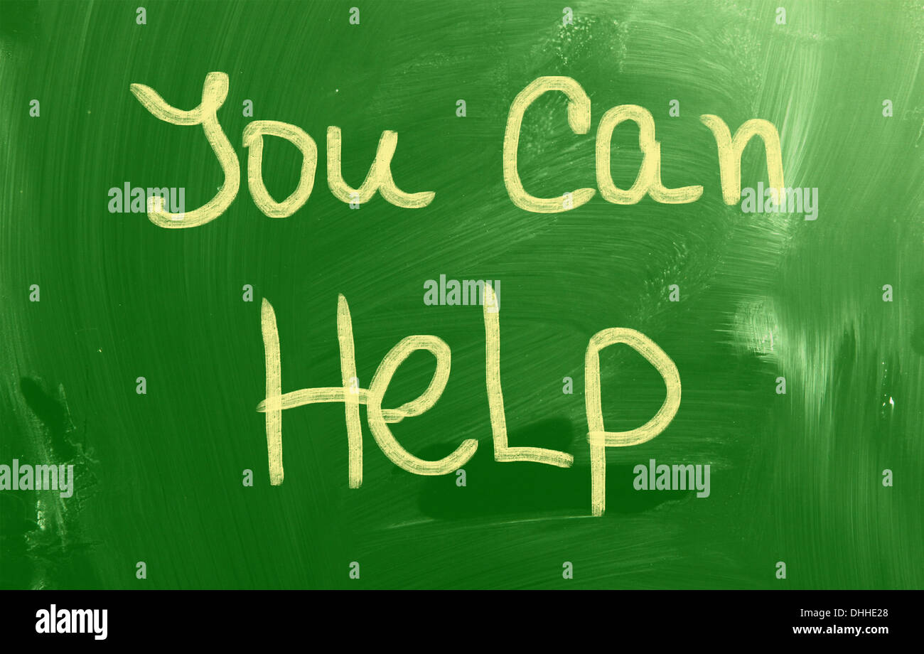 You Can Help Concept Stock Photo - Alamy