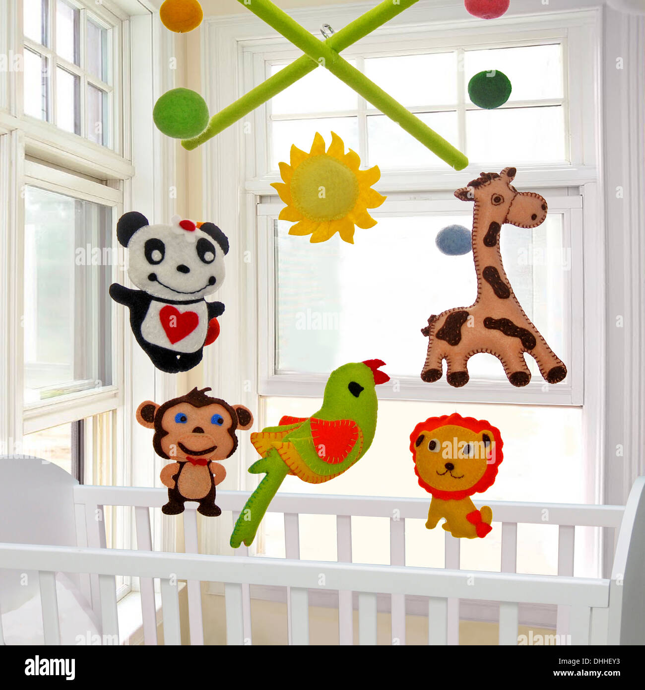 Baby crib mobile Stock Photo - Alamy