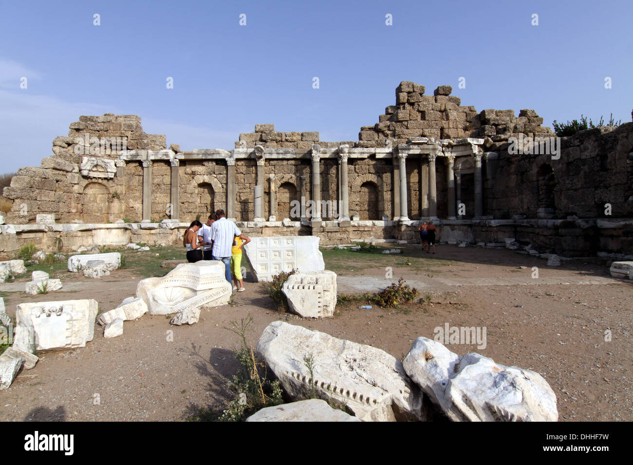 roman ruins in Side Stock Photo - Alamy