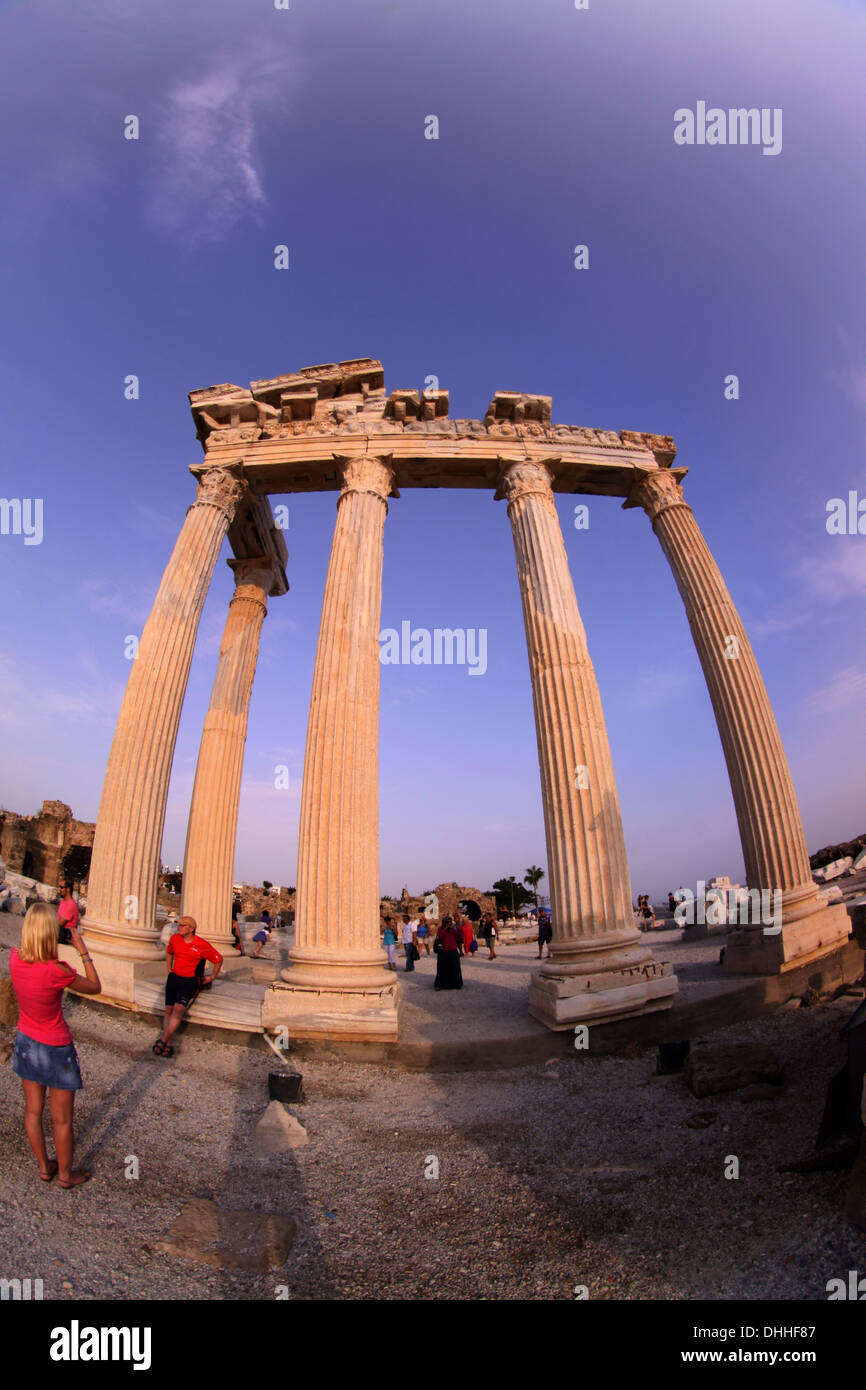 Temple of Apollo Side Stock Photo - Alamy