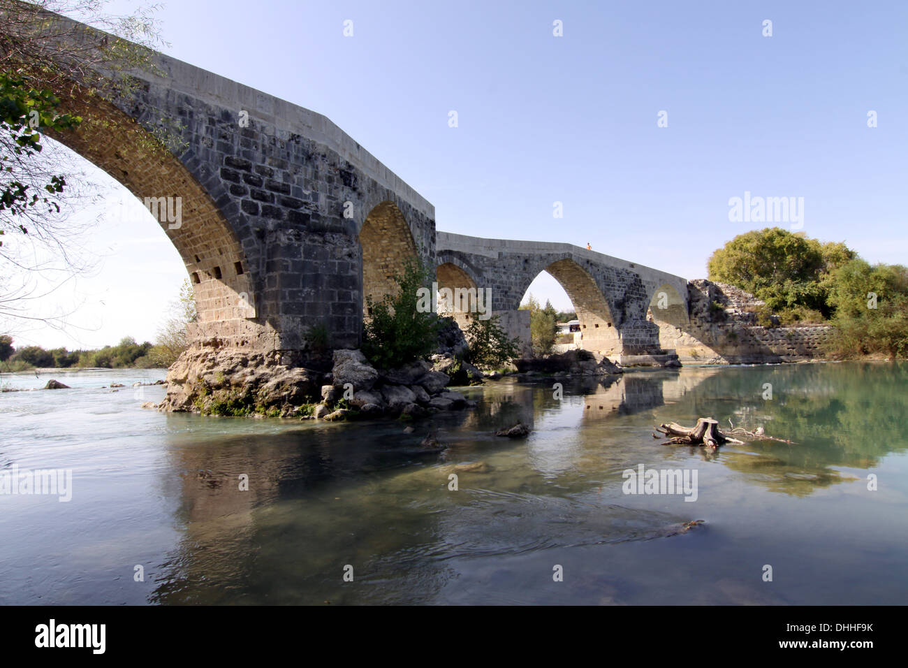 Roman bridge spanning the Seyhan River Stock Photo - Alamy