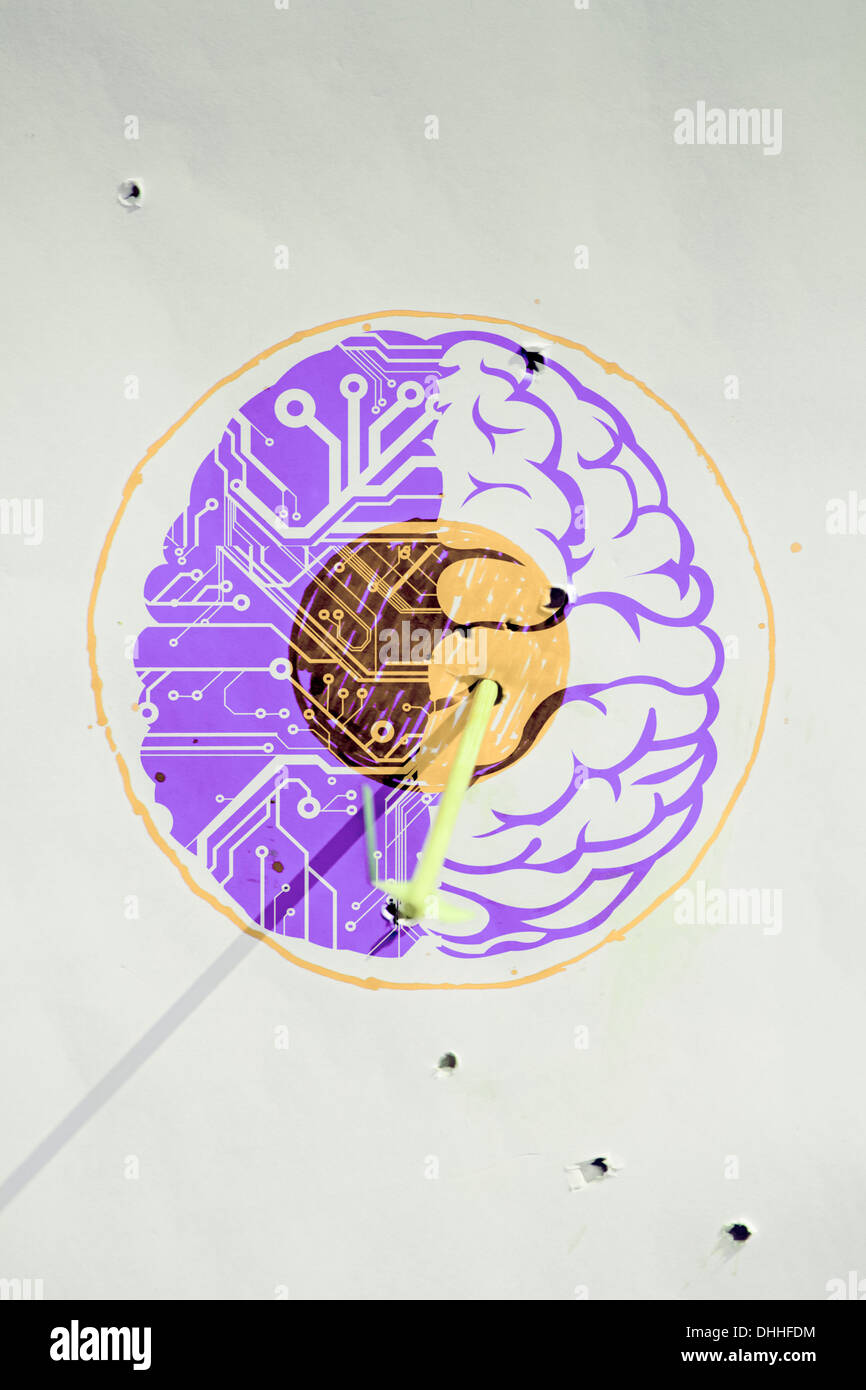 Archery Board, Shooting Targets, Human Brain Concept Stock Photo - Alamy