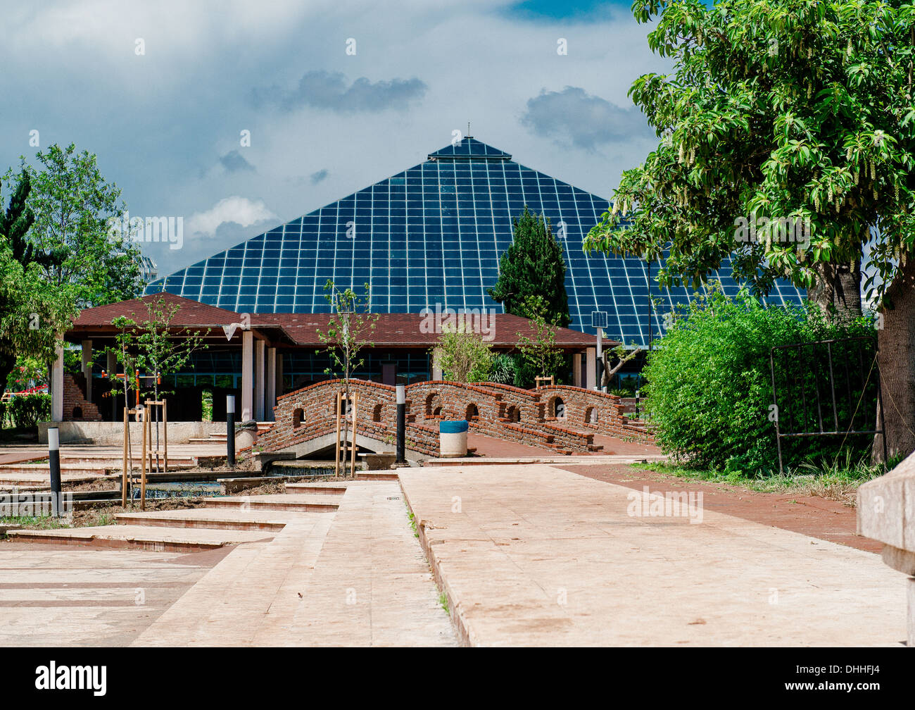 Glass Pyramid Sabanci Congress and Exhibition Center Stock Photo - Alamy