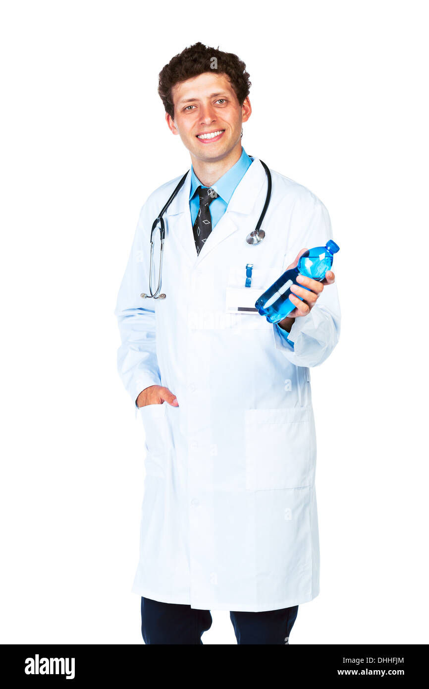 Friendly male worker holding Cut Out Stock Images & Pictures - Alamy