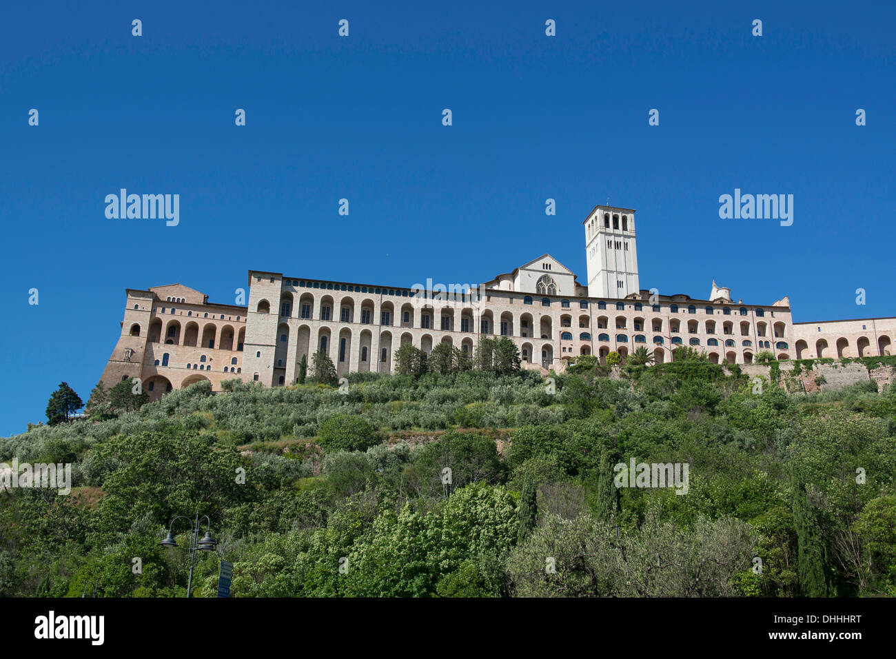 Monastery of St. Clare of Assisi with the Basilica of San Francesco at ...