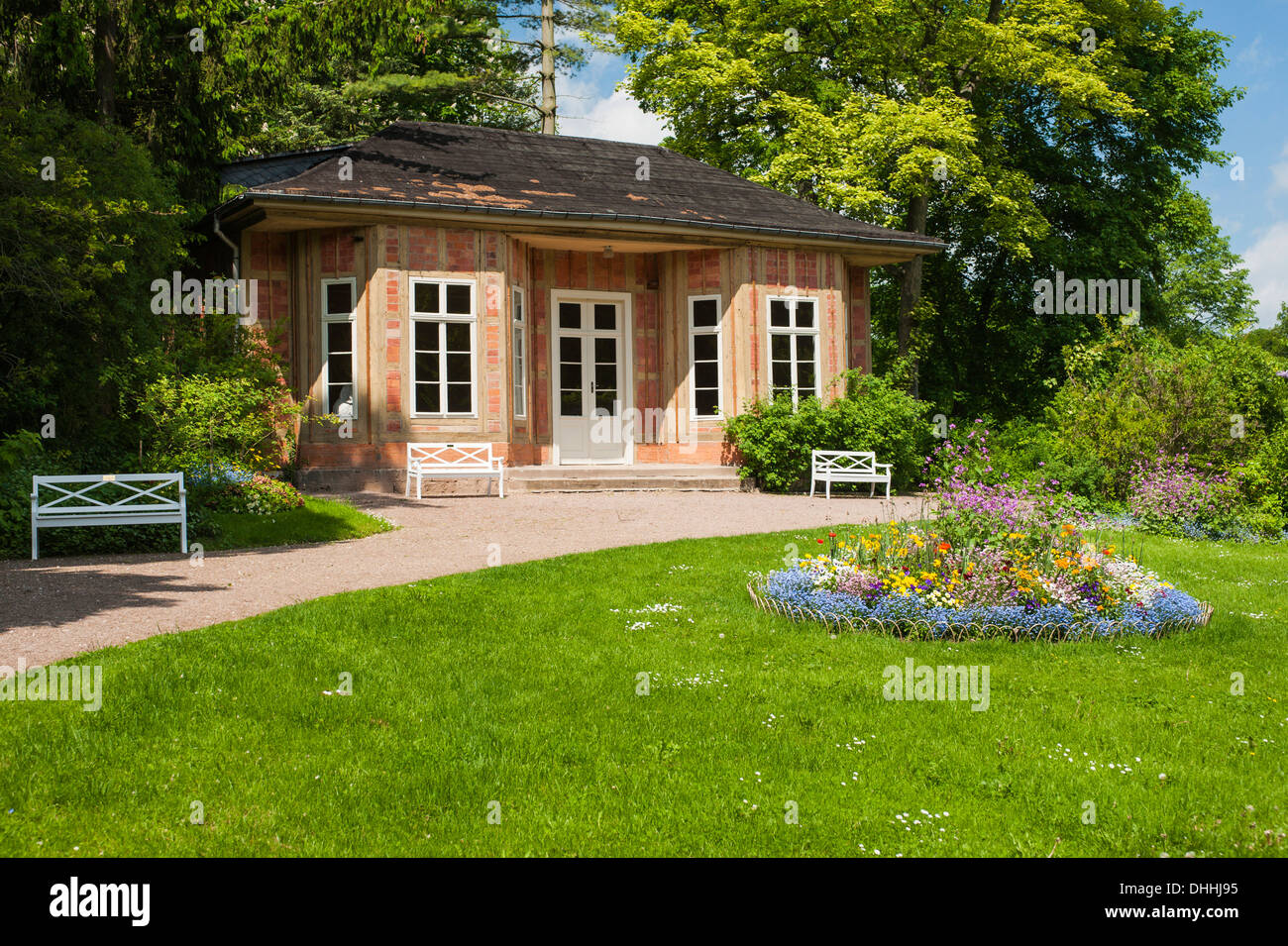 Chinese Tea House in the landscaped park of Tiefurt Mansion, UNESCO ...