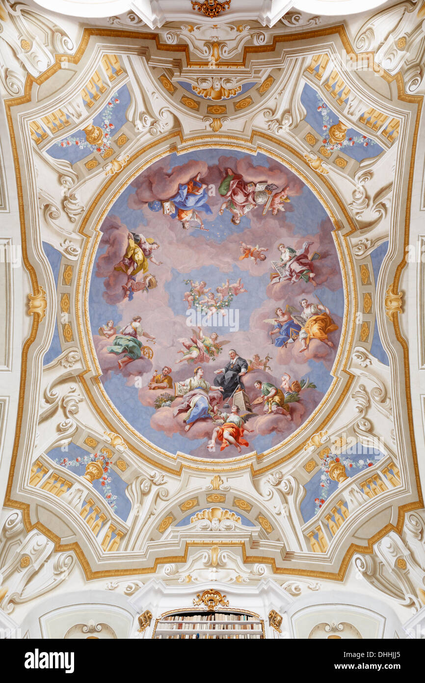 Ceiling fresco by Bartolomeo Altomonte, Abbey Library, Benedictine ...