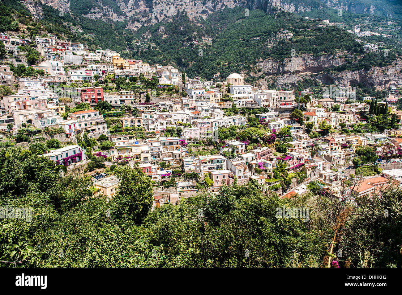 Italy Campania Positano Old Town Stock Photos & Italy Campania Positano ...