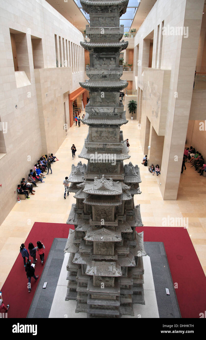 South Korea, Seoul, National Museum of Korea, Gyeongcheonsa Pagoda ...