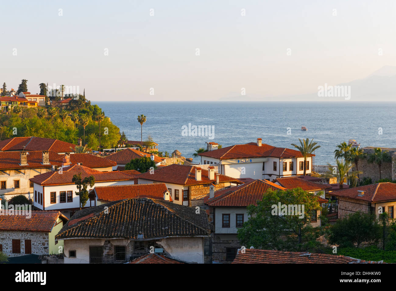 View over the old town, Kaleiçi, Antalya, Antalya Province, Turkey ...