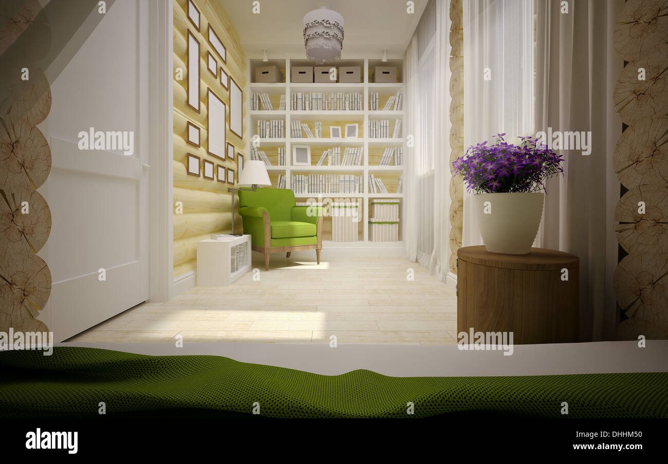 Modern Wooden House Interior