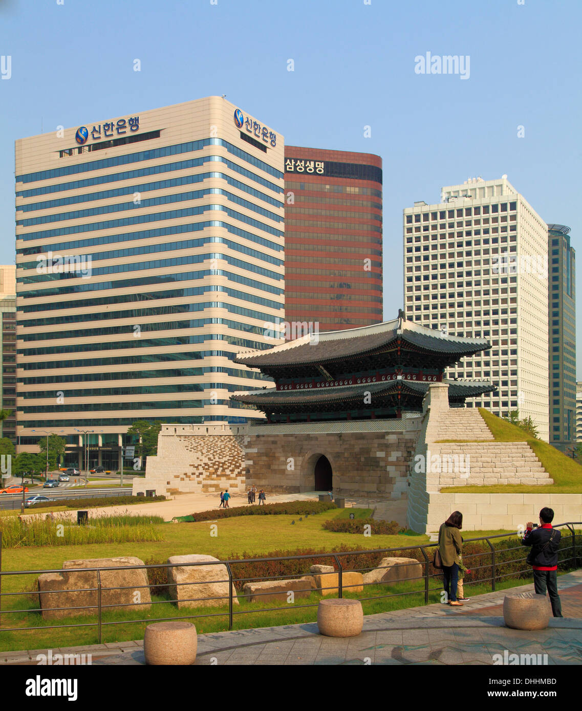 South Korea, Seoul, Sungnyemun, Namdaemun, Great South Gate Stock Photo ...