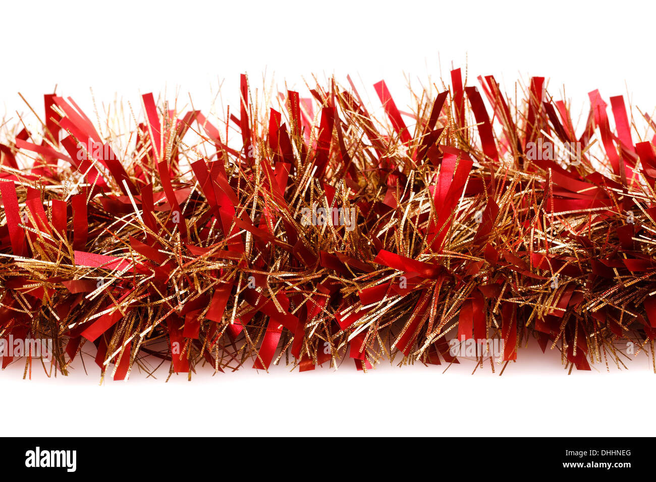 Christmas garland isolated on white background Stock Photo - Alamy
