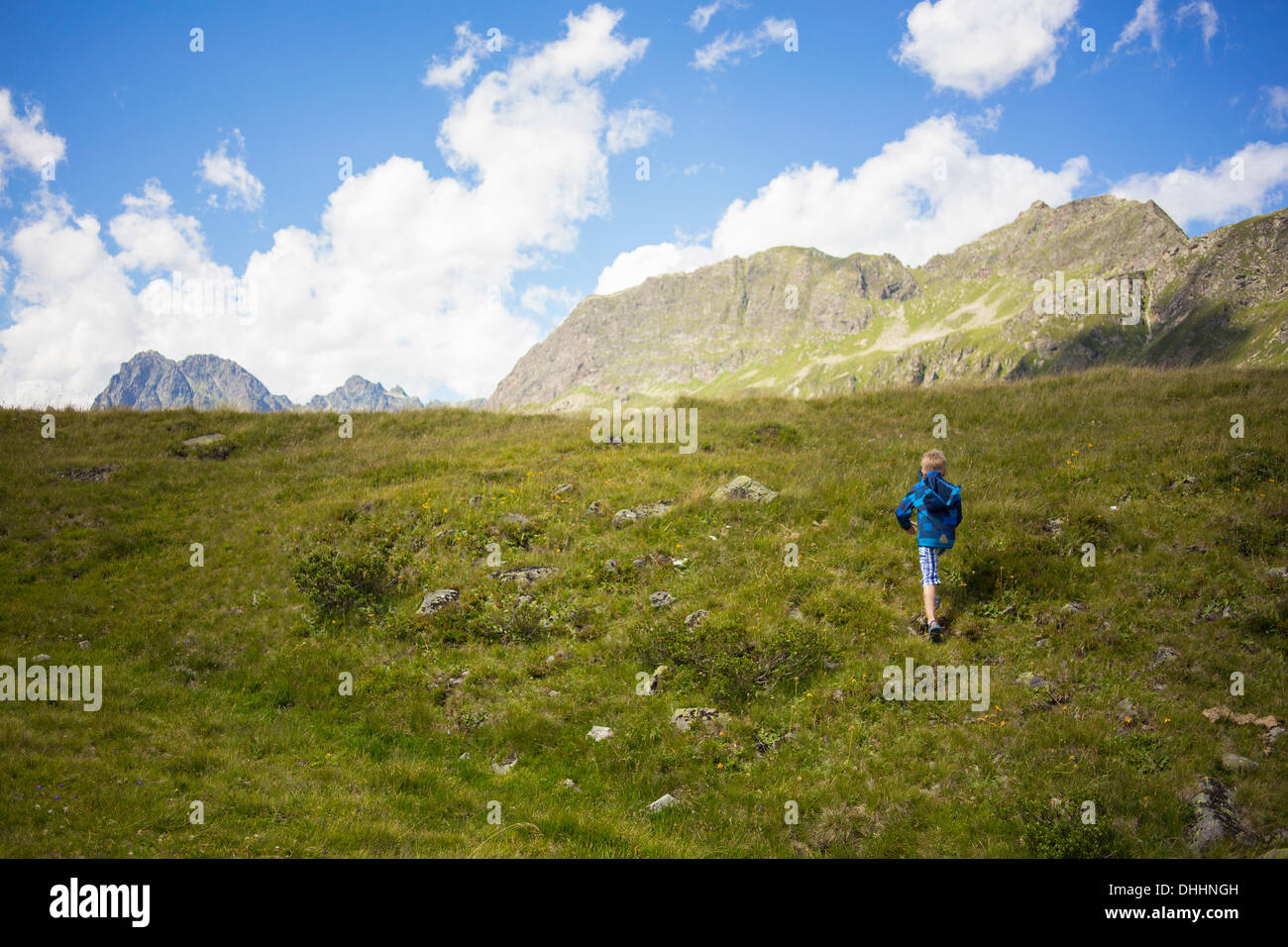Tourist walking on mountainside hi-res stock photography and images - Alamy