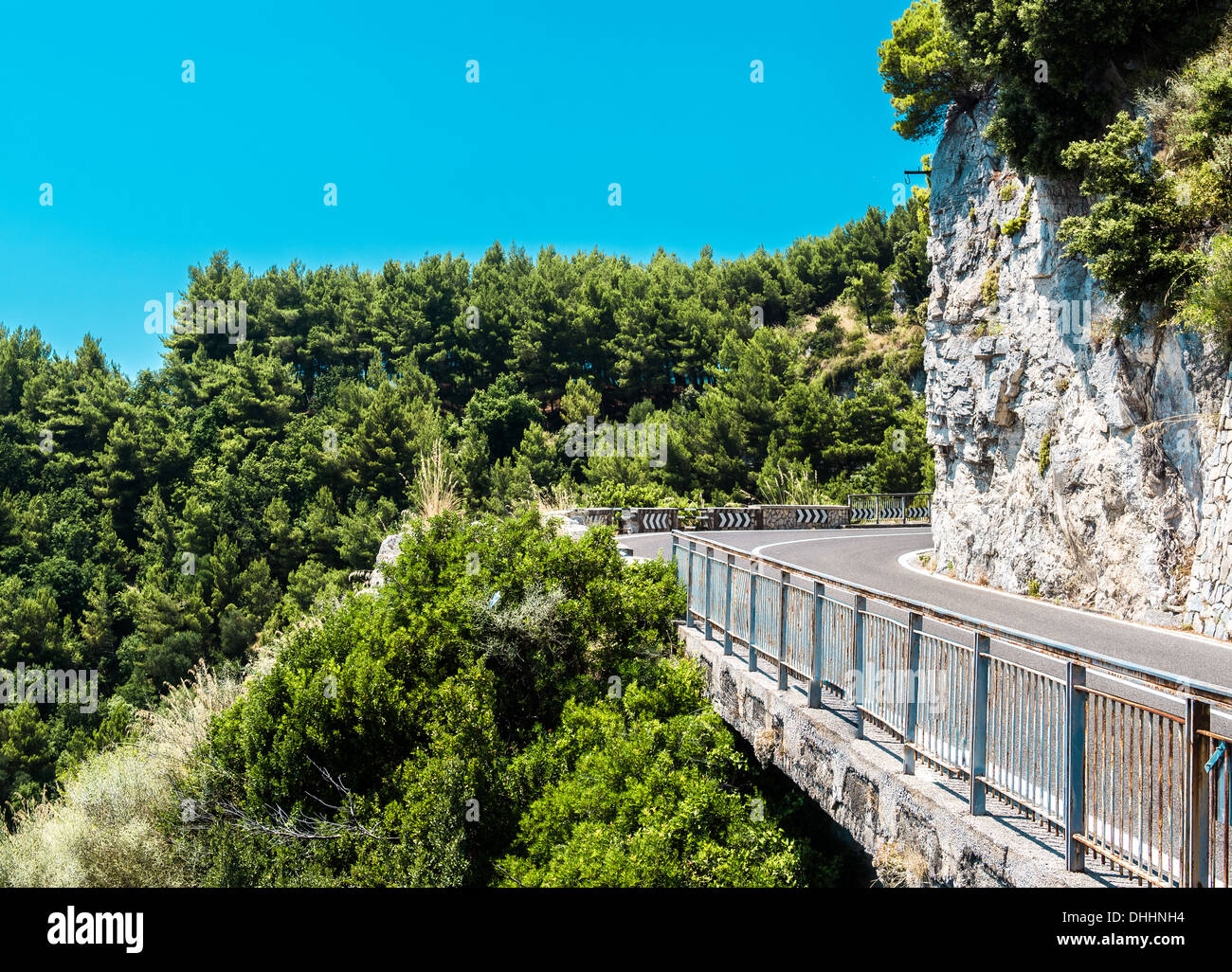 Winding cliff road along hi-res stock photography and images - Alamy