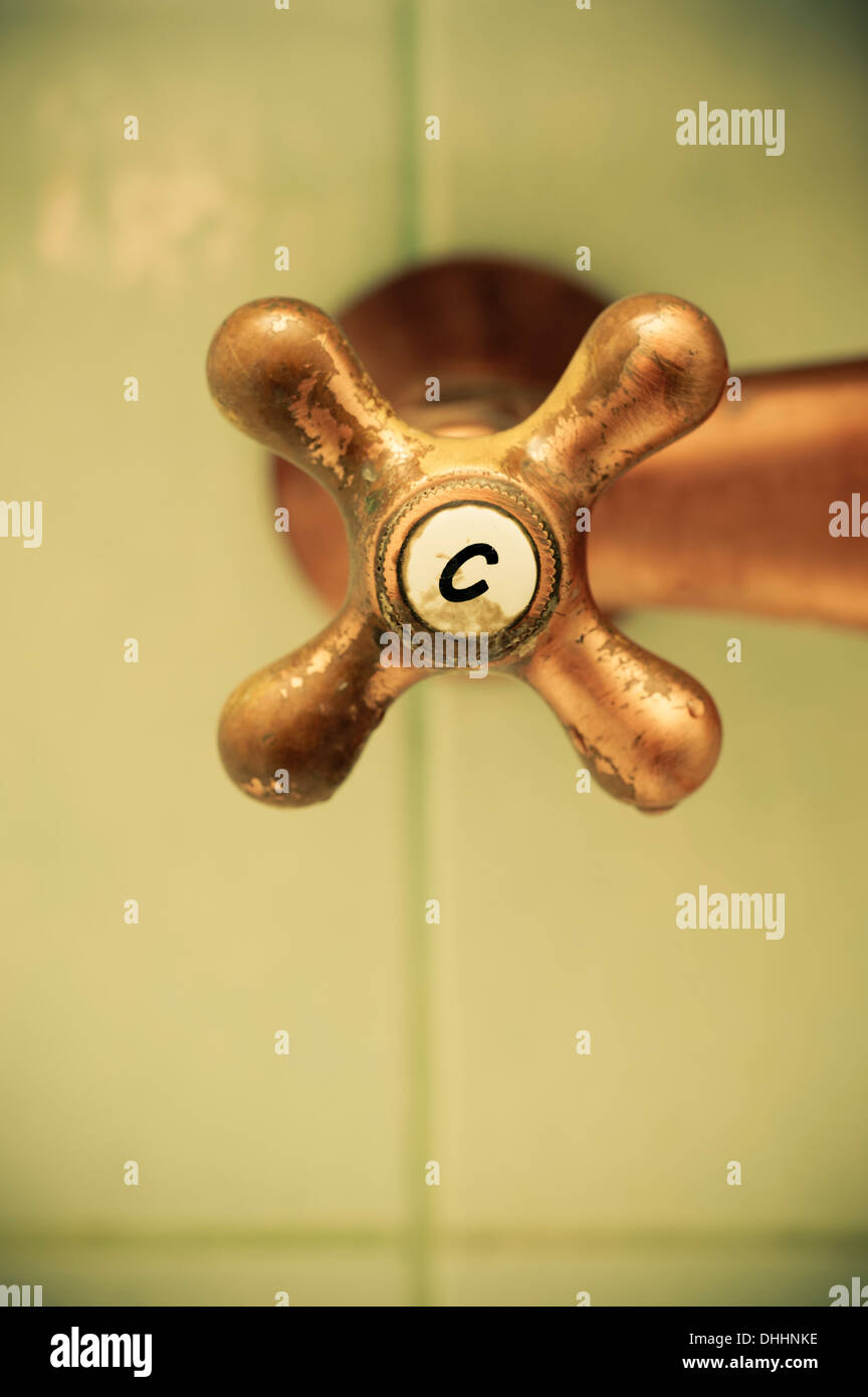 old copper tap Stock Photo - Alamy