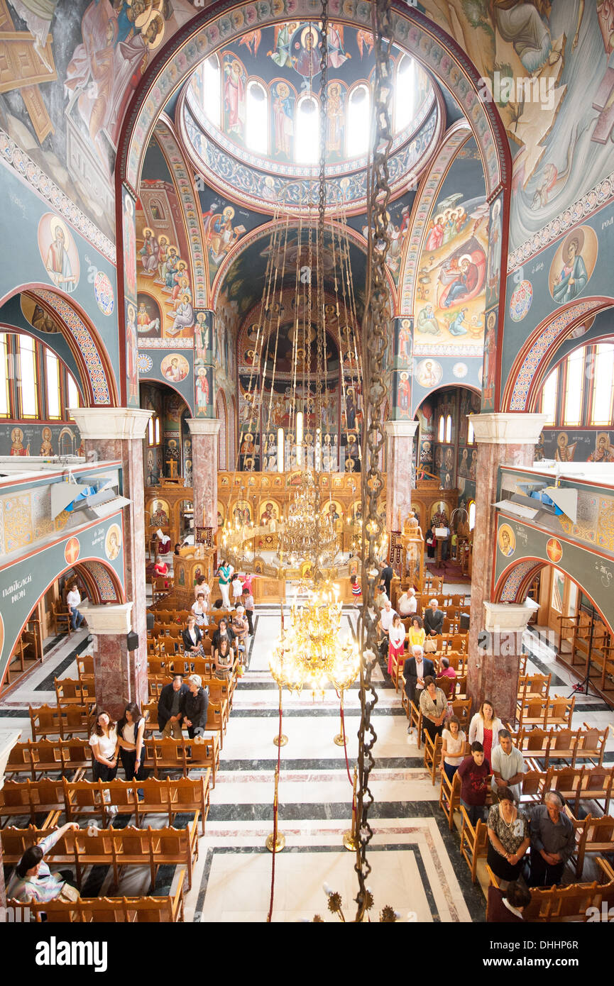 Saint Konstantinos Eleni interior church Thessaloniki Greece orthodox ...
