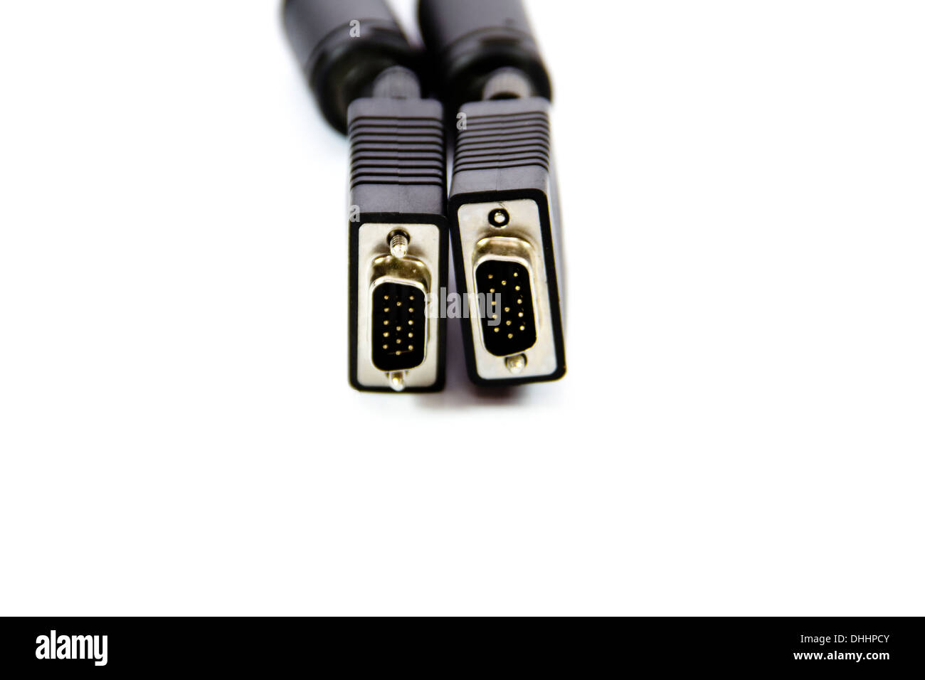 VGA Monitor Cable on white background Stock Photo - Alamy