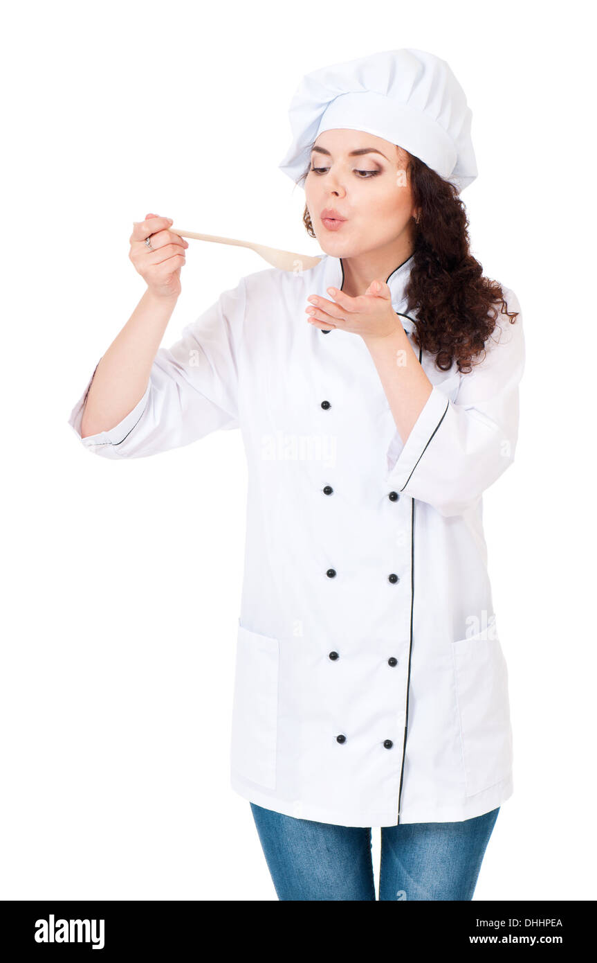 Female cook uniform hi-res stock photography and images - Alamy