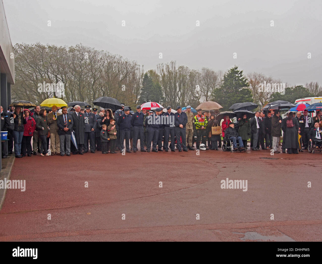 LYTHAM ST ANNES, UK 11TH November 2013. Large crowds of mourners and ...