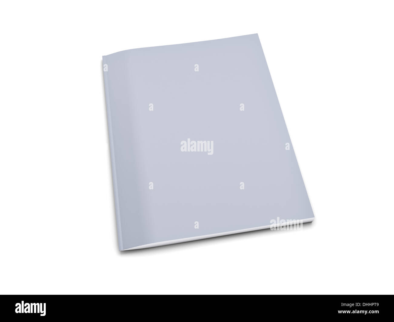 Grey notebook isolated on white background Stock Photo - Alamy