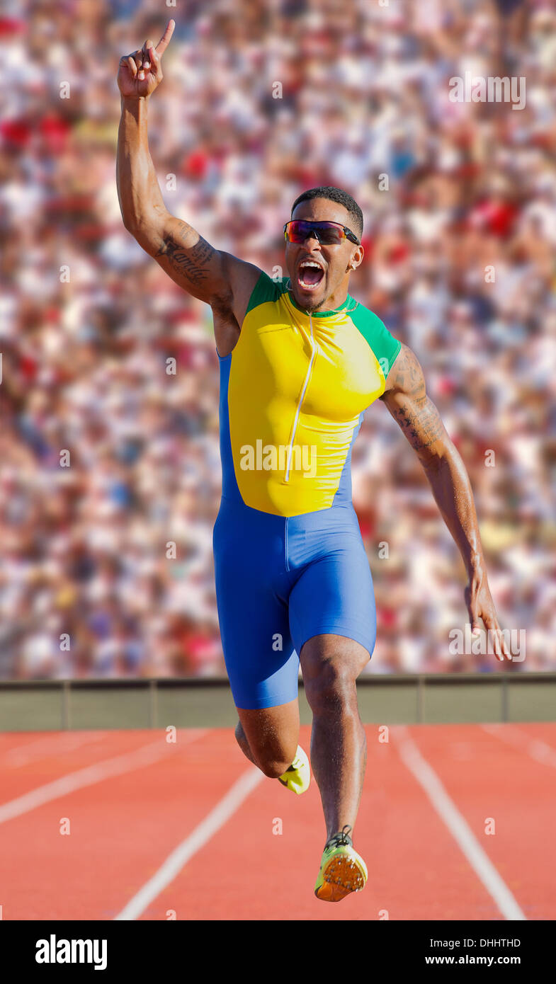 Running Track Finish Line Stock Photos & Running Track Finish Line ...