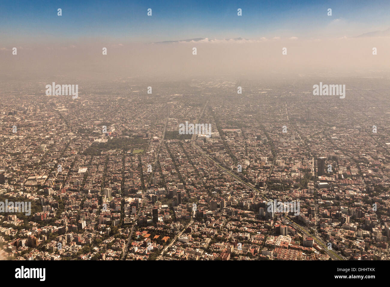 Aerial view urban sprawl smog hi-res stock photography and images - Alamy