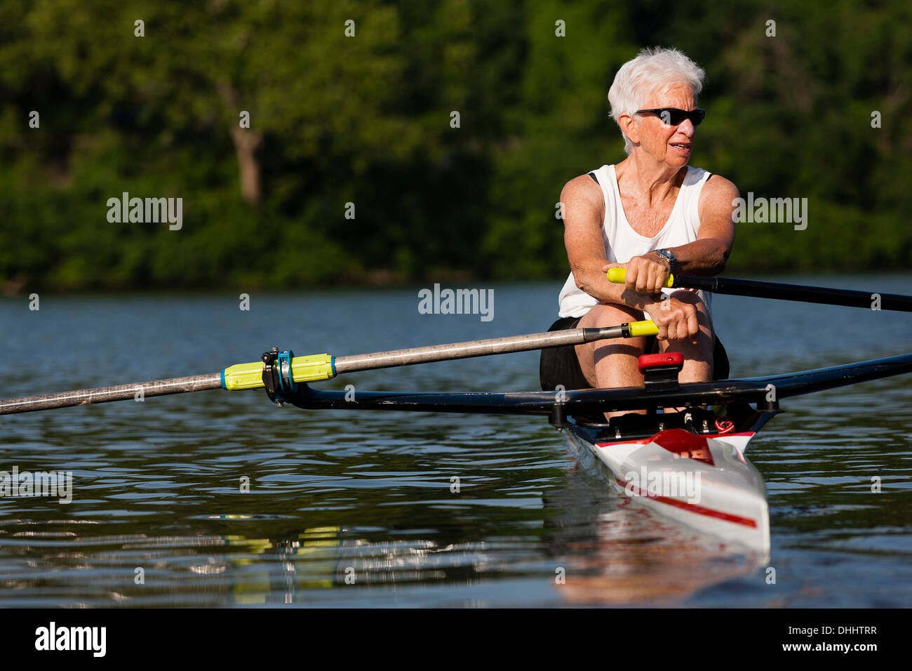 Older woman in tank top hi-res stock photography and images - Alamy