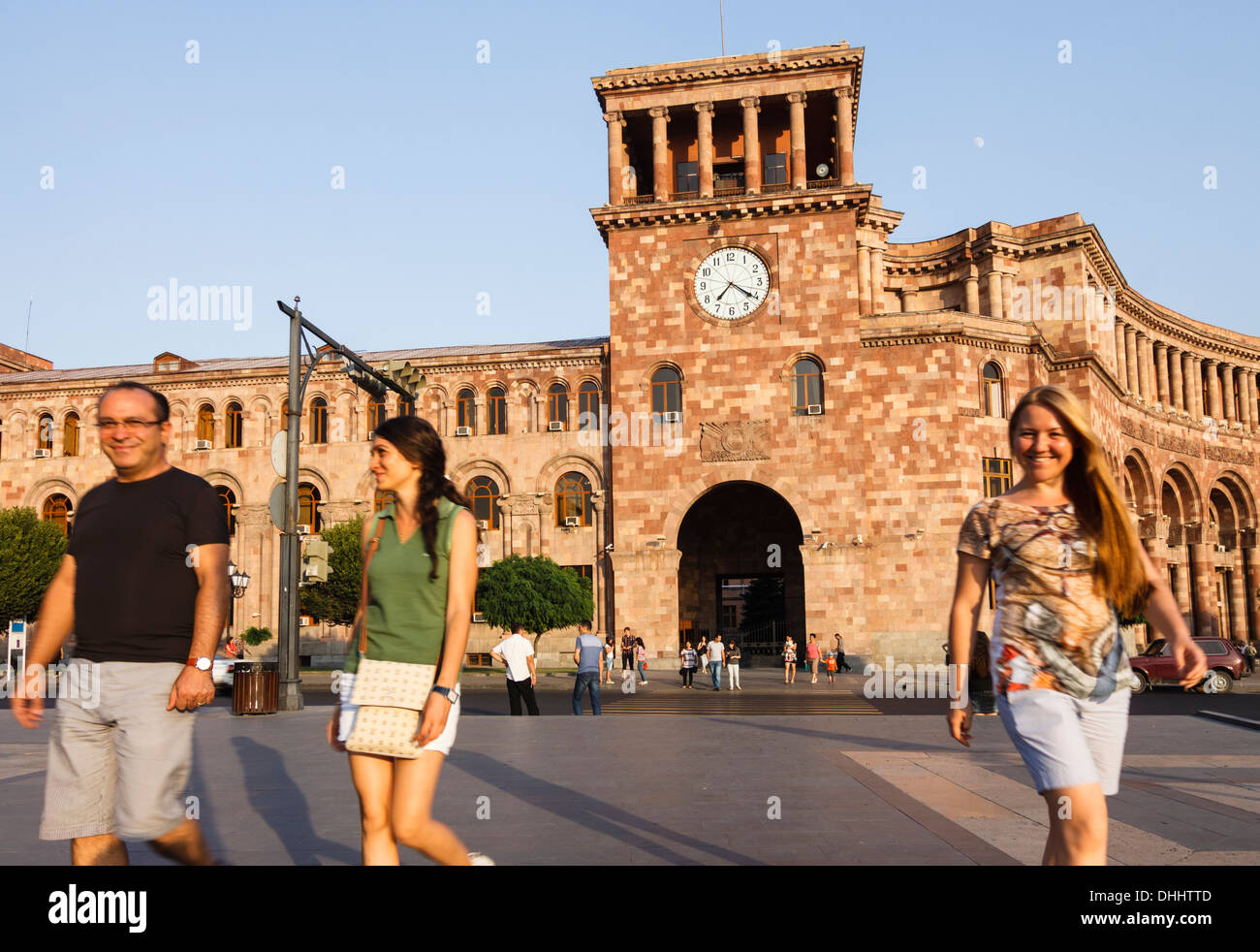 People at Republic Square. Yerevan, Armenia Stock Photo - Alamy