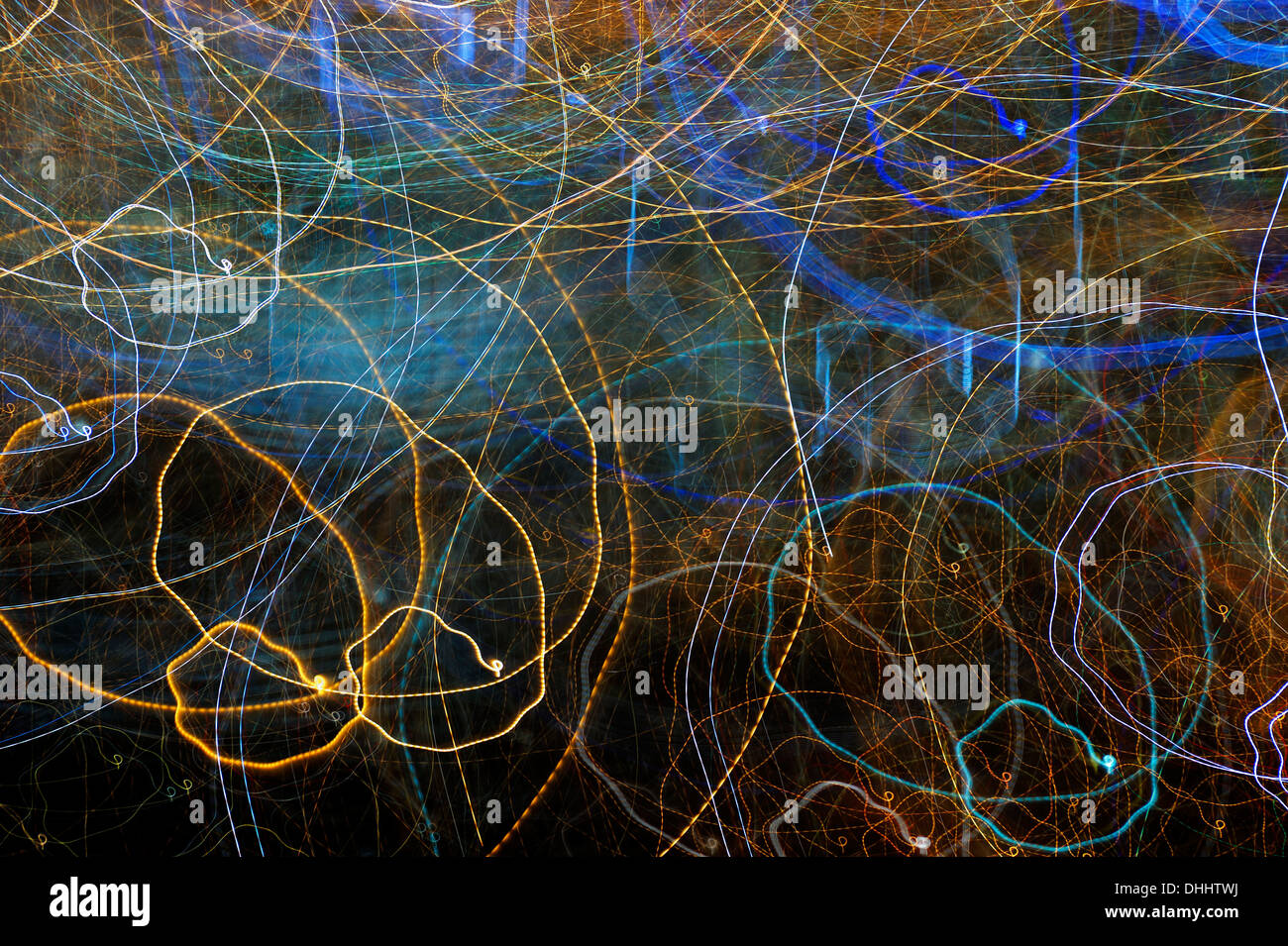 Fun squiggles of light Stock Photo - Alamy