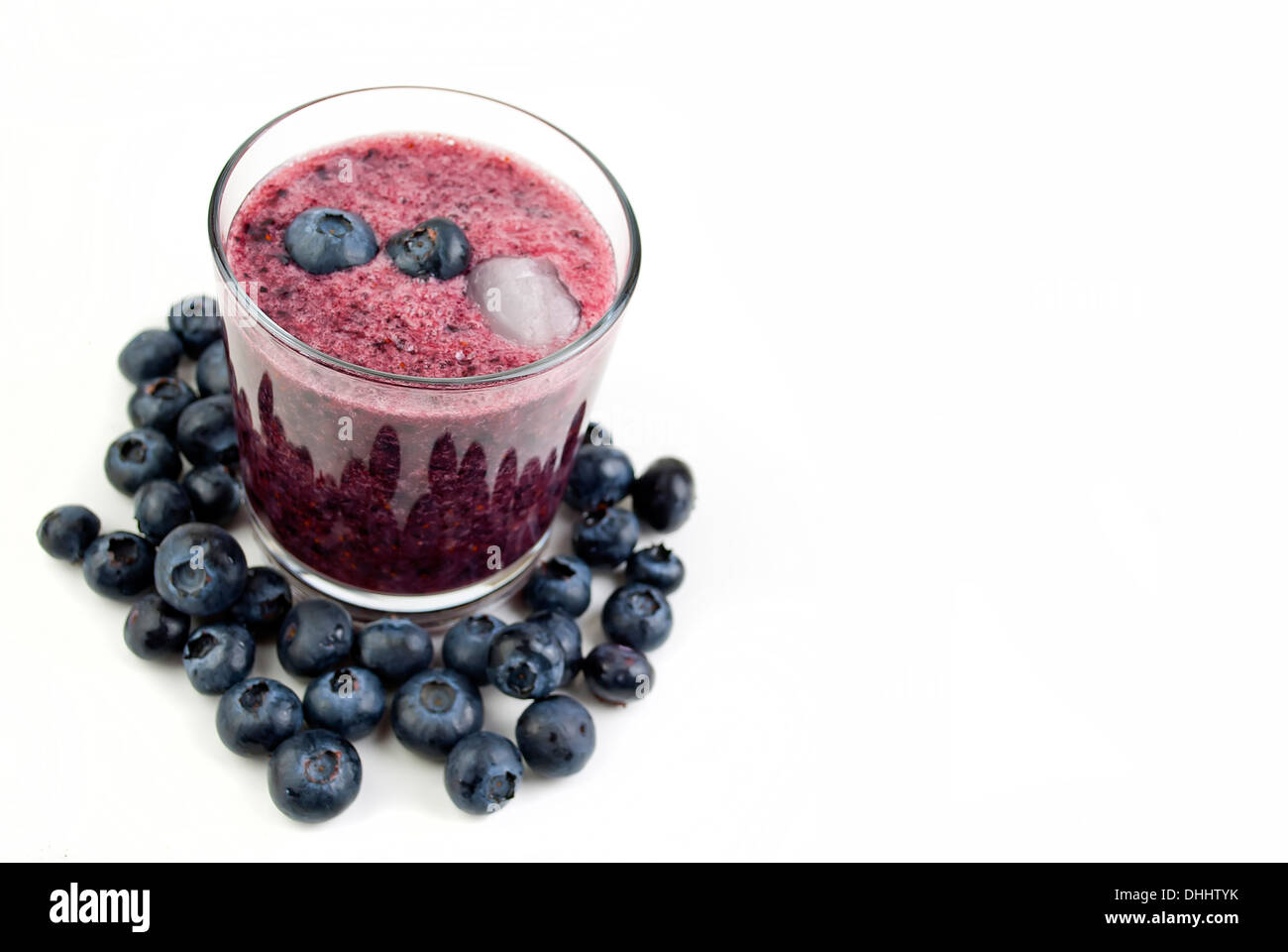 Healthy blueberry yogurt smoothie hi-res stock photography and images ...