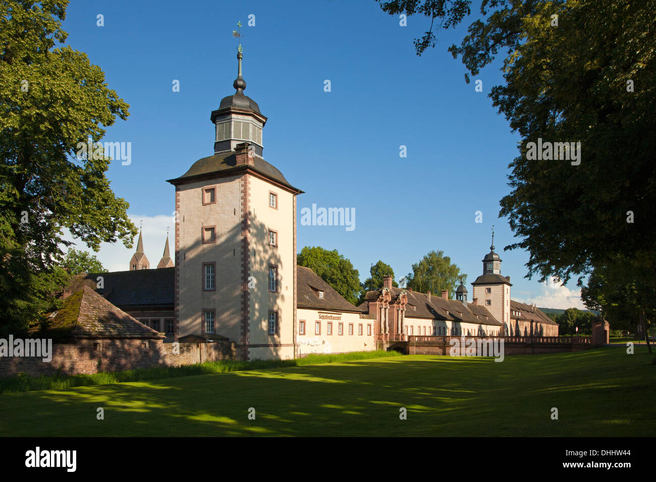 Front gate to Corvey castle and abbey, Hoexter, Weser Hills, North ...