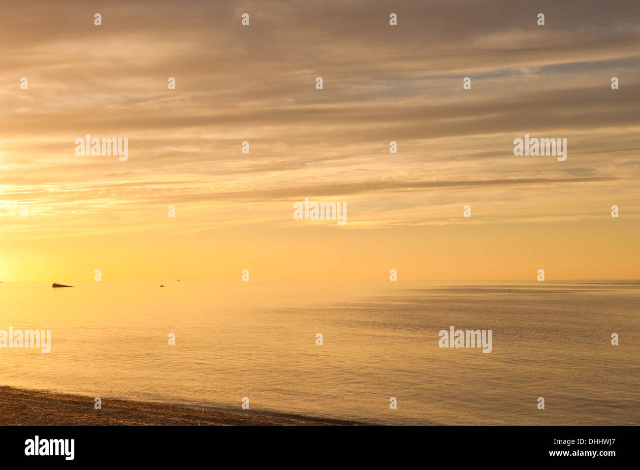 Southold Sunset on the Sound, Long Island, NY Stock Photo - Alamy