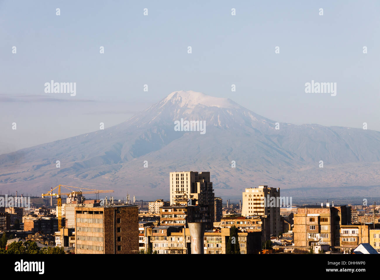 Mount Ararat over Yerevan skyline. Armenia Stock Photo - Alamy