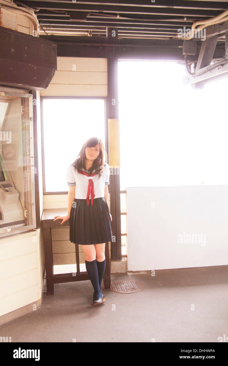 Japanese Female Student Uniform High Resolution Stock Photography and ...
