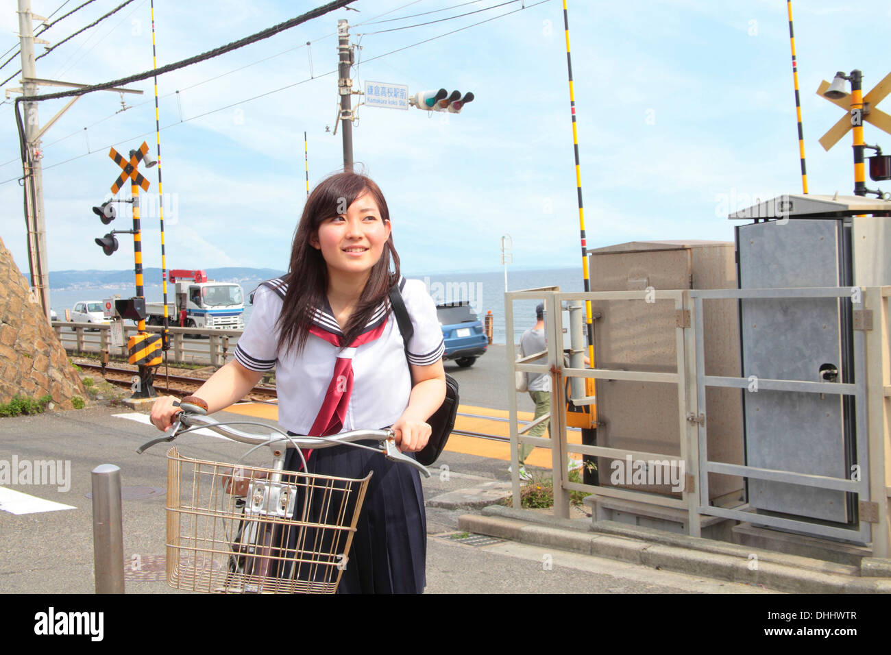 Japan student bicycle hi-res stock photography and images - Alamy