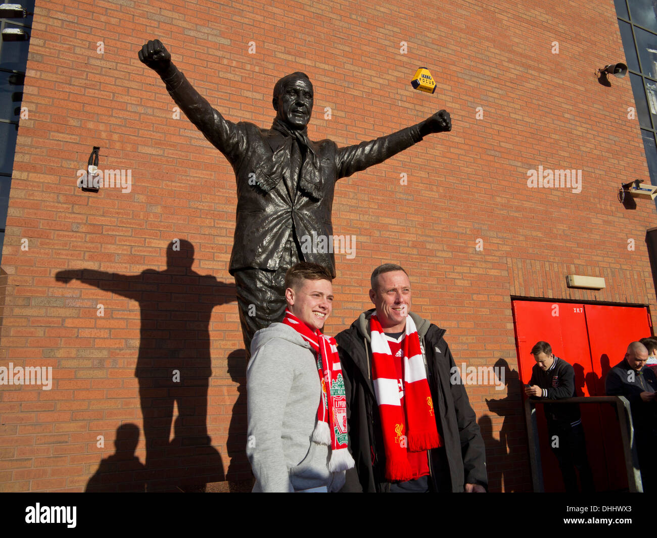 Liverpool FC supporters outside Anfield stadium before Premier League ...
