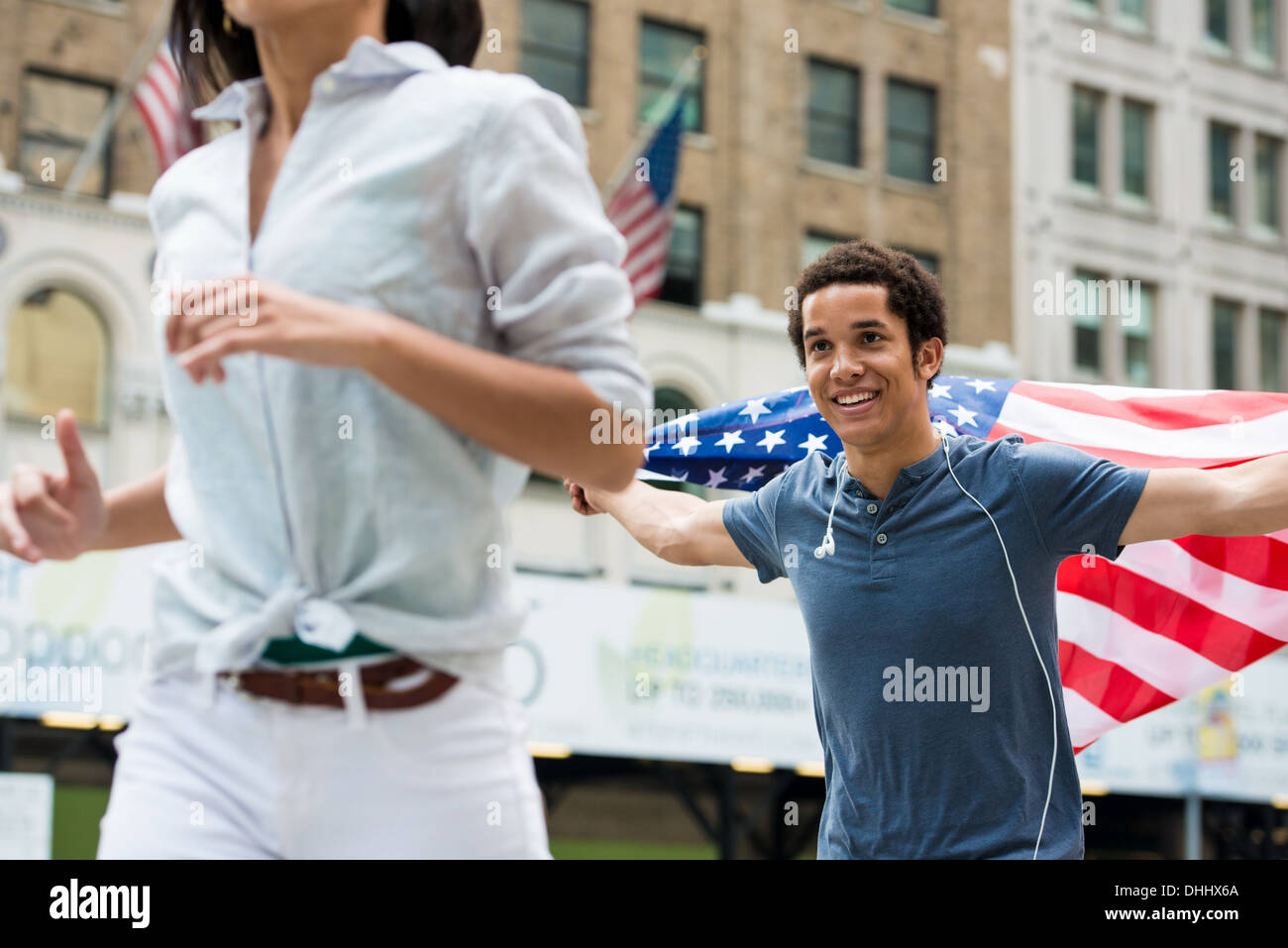 Man running after man hi-res stock photography and images - Alamy